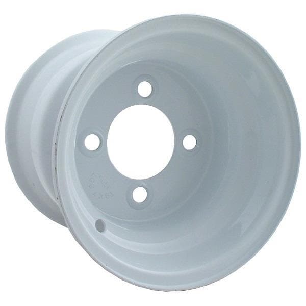 10x7 White Steel Wheel (3:4 Offset) - Nivel Parts