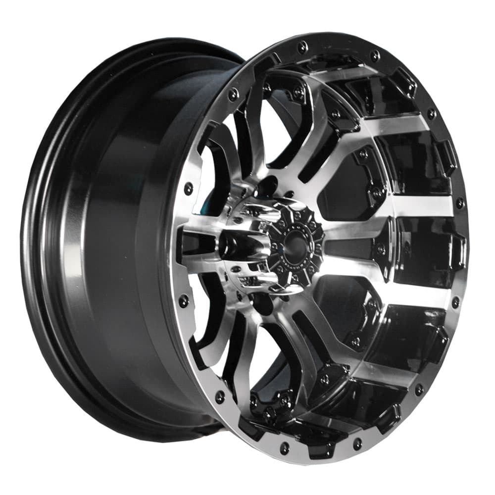 14x7 GTW® Machined & Black Omega Wheel - Nivel Parts