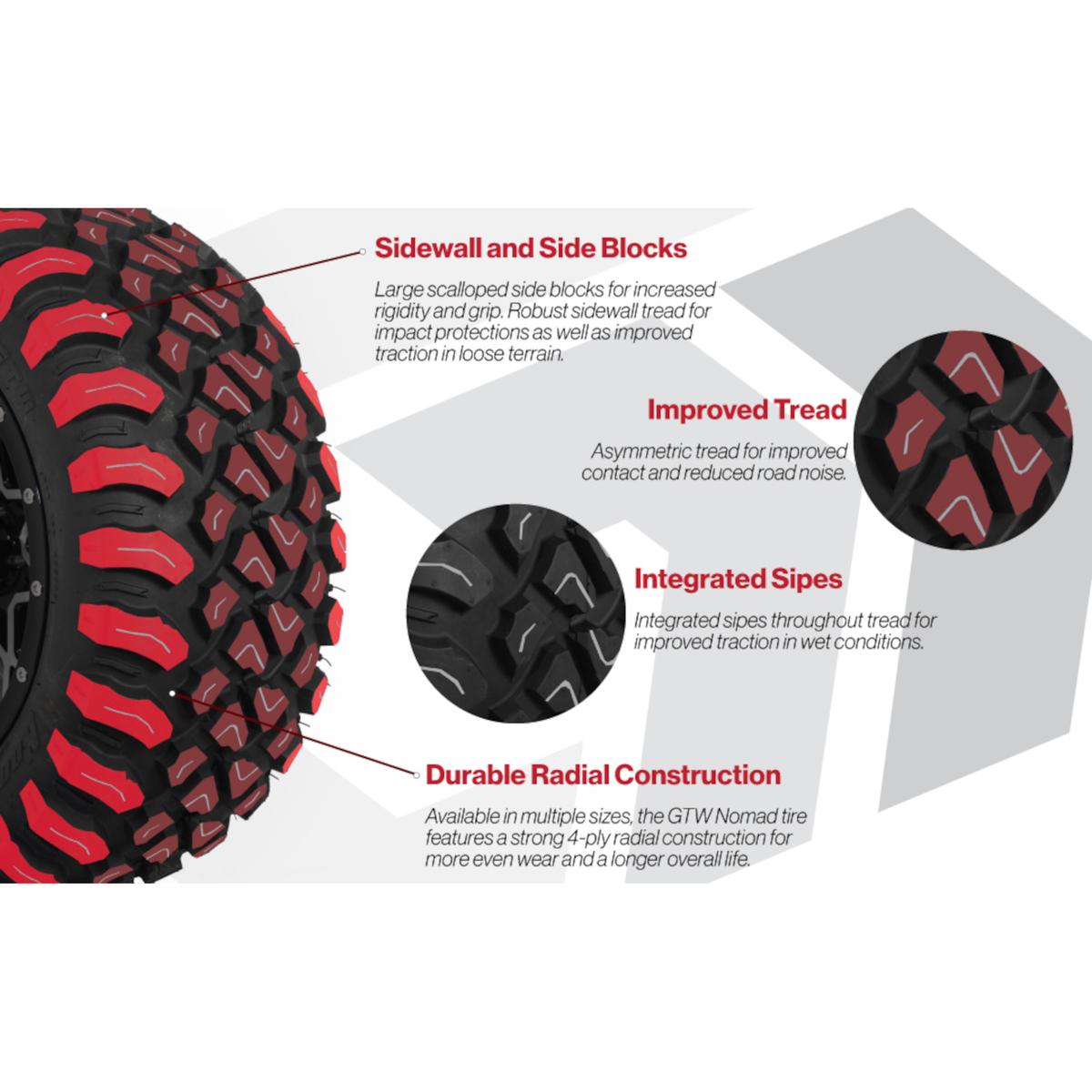 23x10-R14 GTW® Nomad Steel Belted Radial All Terrain Tire - Nivel Parts