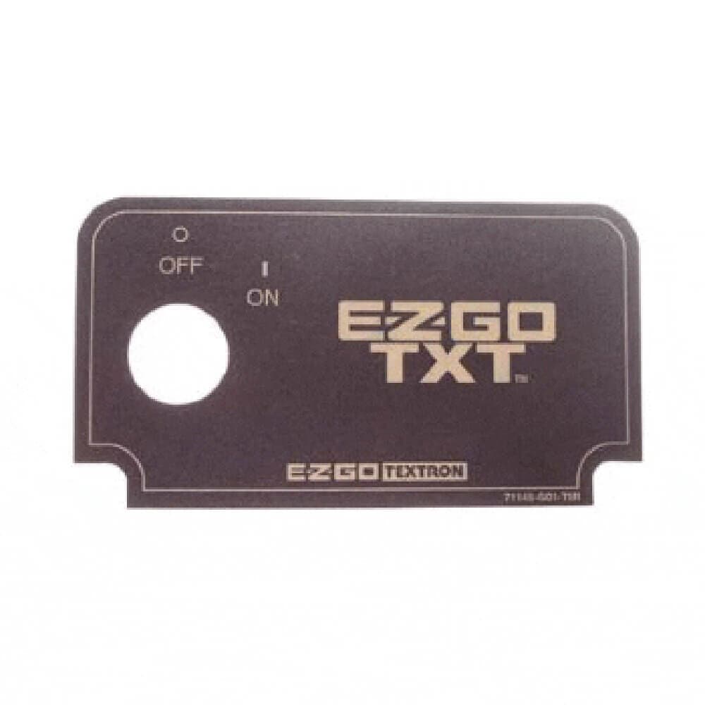 EZGO TXT Key Switch Decal (Years 1994-2013) - Nivel Parts